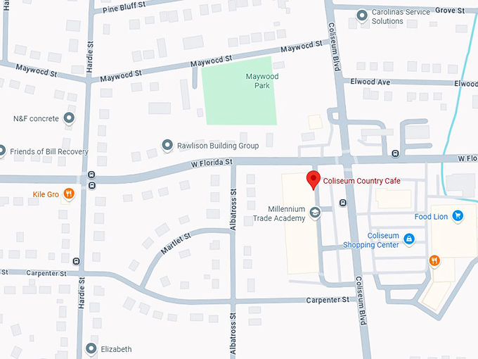 16. coliseum country cafe map