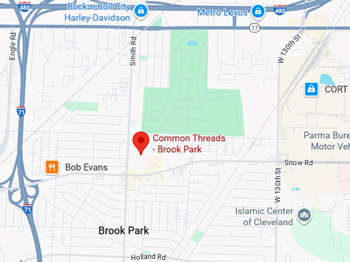 16. common threads brook park map