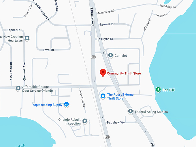 16. community thrift store map