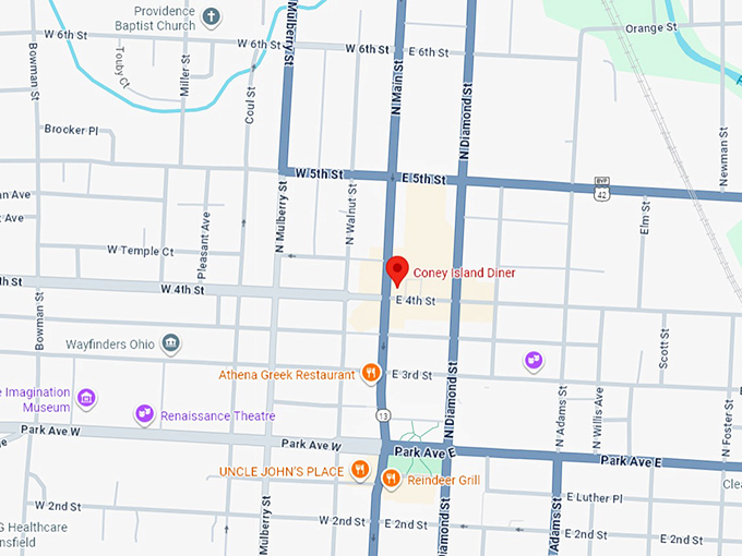 16. coney island diner map