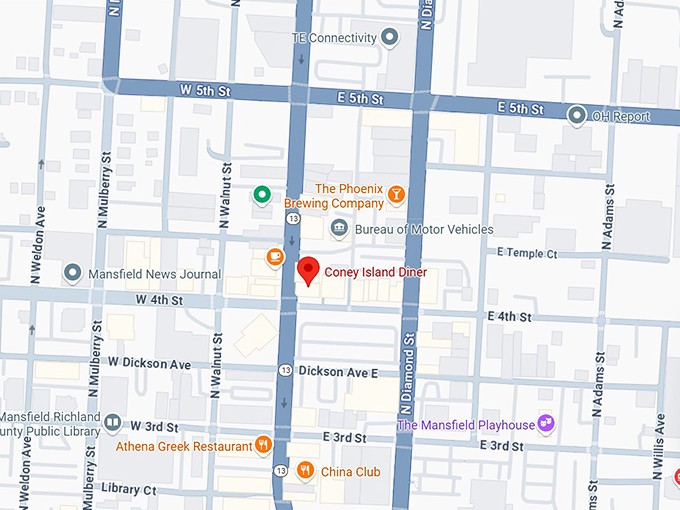 16. coney island diner map