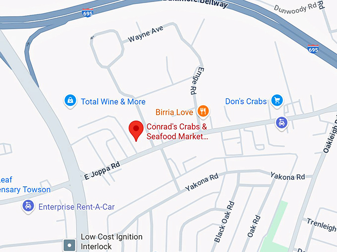 16. conrad's crabs & seafood market parkville,md map