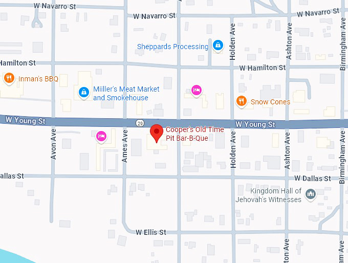 16. cooper&rsquo;s old time pit bar b que map