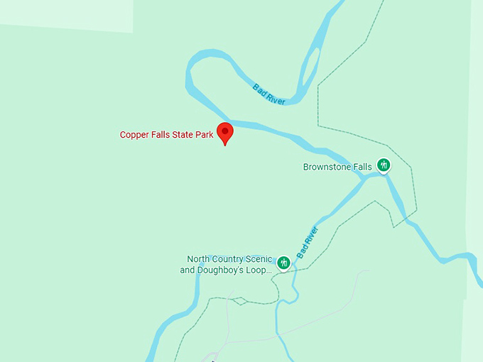 16. copper falls state park map