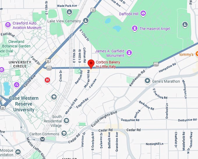 16. corbo&rsquo;s bakery 12210 mayfield rd map