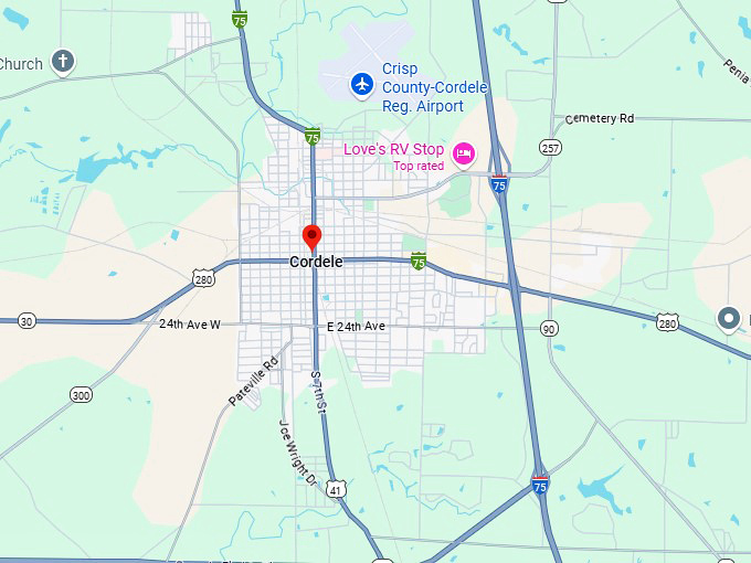 16. cordele map