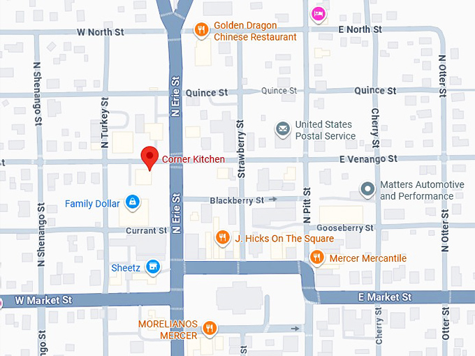 16. corner kitchen map