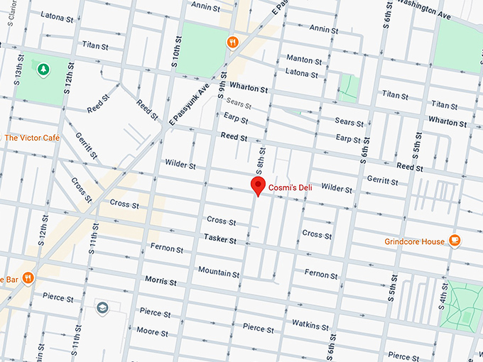 16. cosmi’s deli map