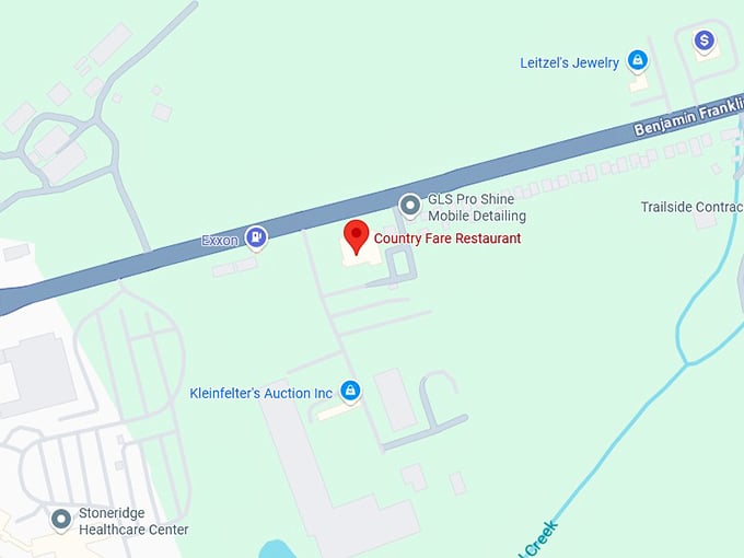 16. country fare restaurant map