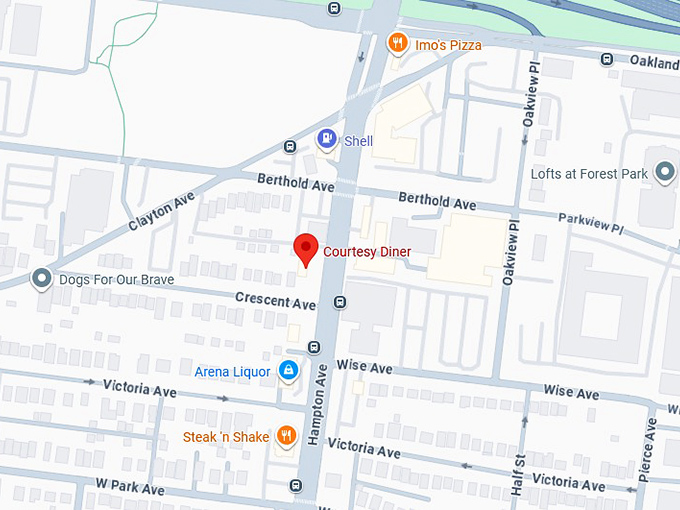 16. courtesy diner map