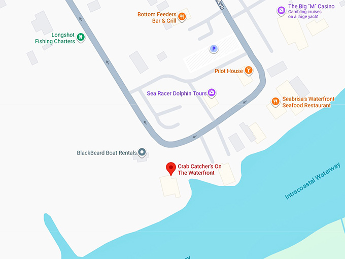 16. crab catcher&rsquo;s on the waterfront map