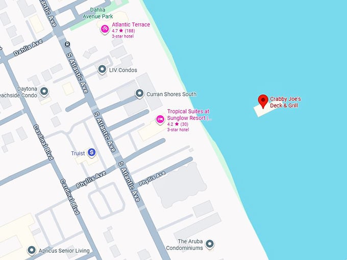 16. crabby joe's deck & grill map