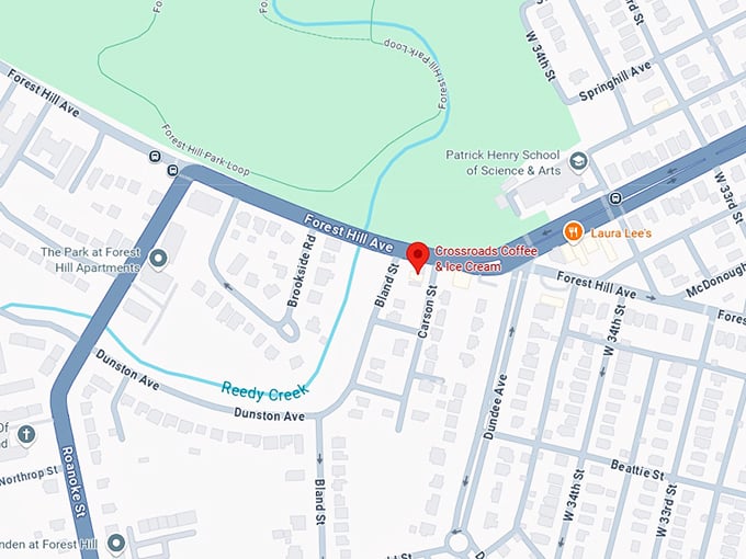 16. crossroads coffee & ice cream map