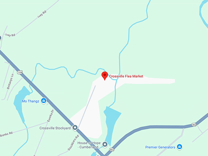 16. crossville flea market inc map