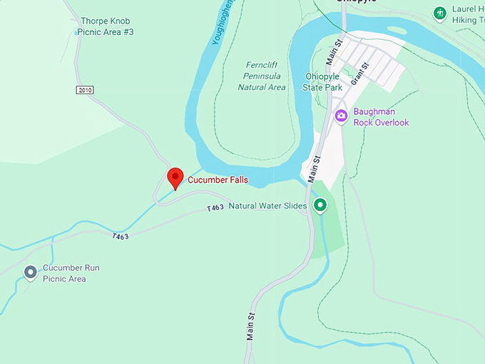 16. cucumber falls map