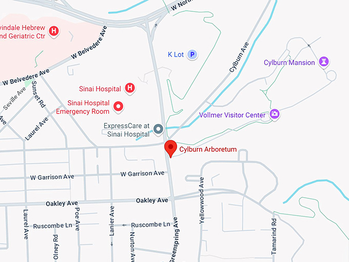 16. cylburn arboretum map
