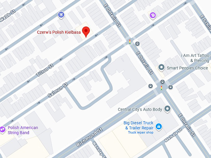 16. czerw's polish kielbasa map