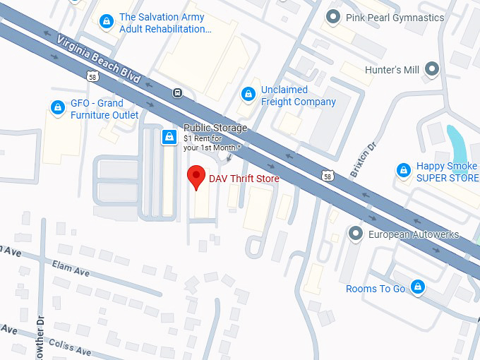 16. dav thrift store (5517 virginia beach blvd) map