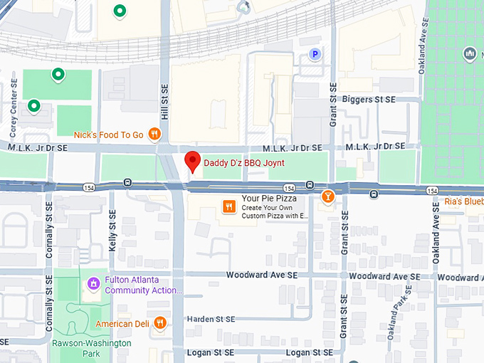 16. daddy d'z bbq joynt map