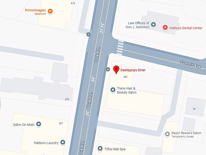 16. daddypops diner map