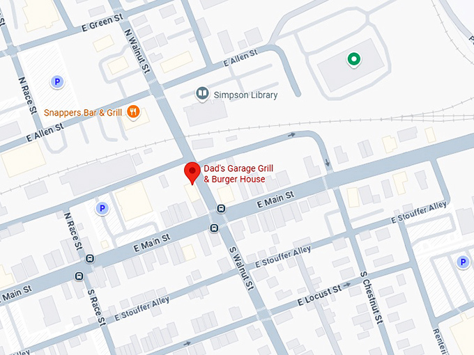 16. dad&rsquo;s garage grill & burger house map