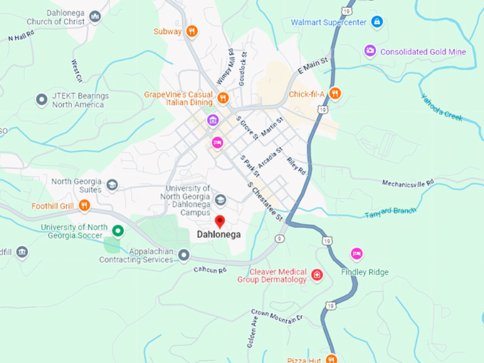 16. dahlonega map