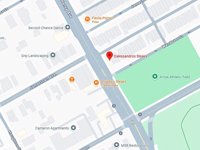 16. dalessandro's steaks map