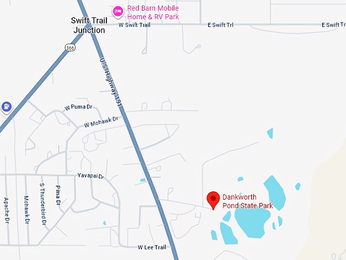 16. dankworth pond state park map