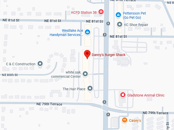 16. danny's burger shack map