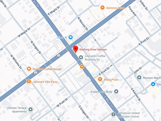 16. dashing diner map