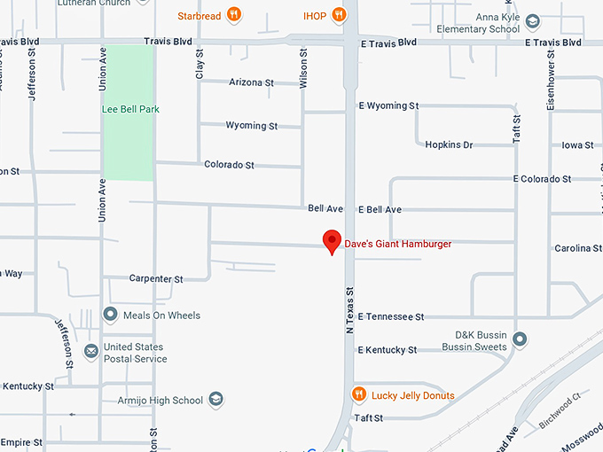 16. dave&rsquo;s giant hamburgers map