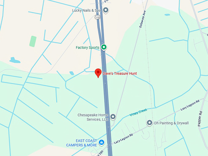 16. dave's treasure hunt map