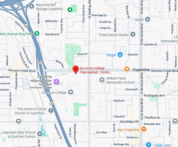 16. de anza college flea market dasg flea market map