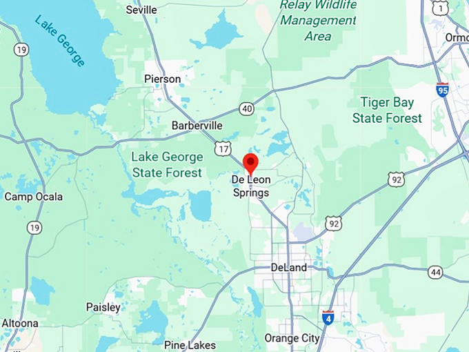 16. de leon springs map