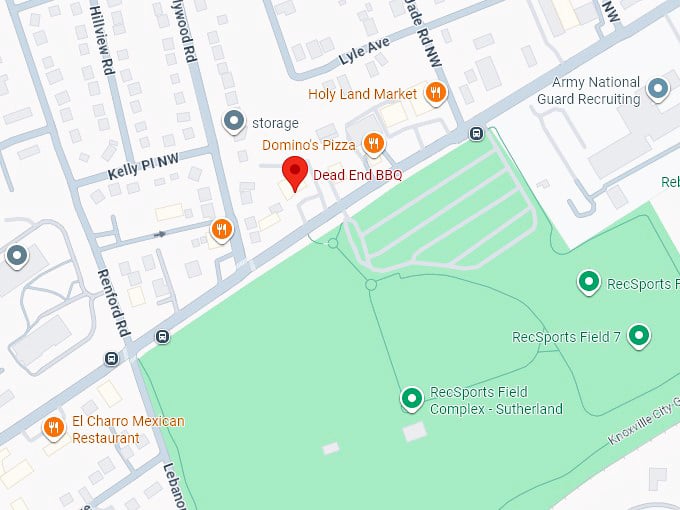 16. dead end bbq map