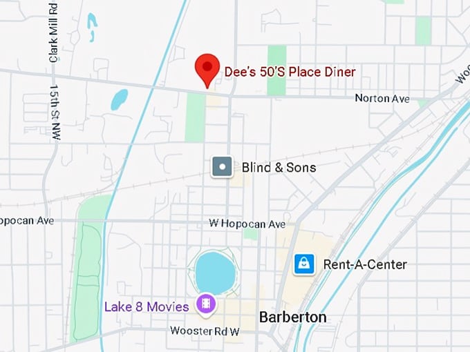 16. dee&rsquo;s 50&rsquo;s place diner map