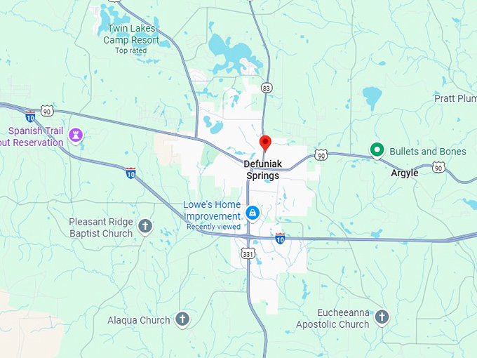 16. defuniak springs map