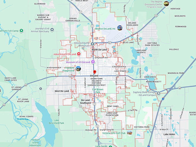 16. deland map