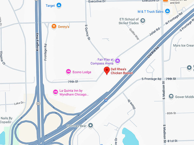 16. dell rhea's chicken basket map