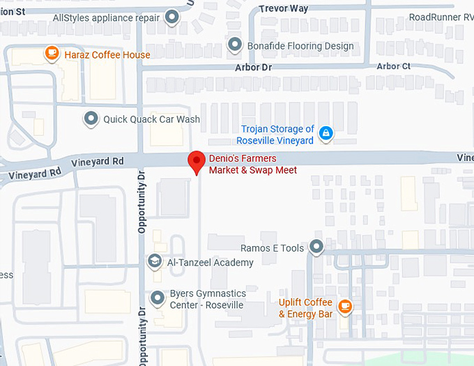 16. denio's farmers market & swap meet map