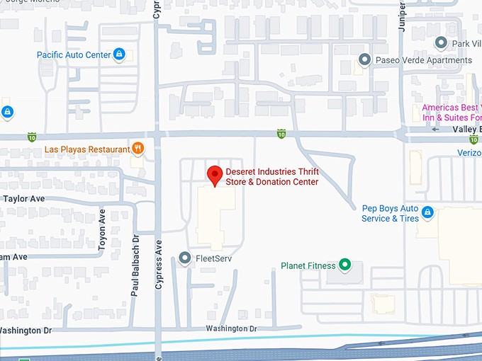 16. deseret industries thrift store & donation center map