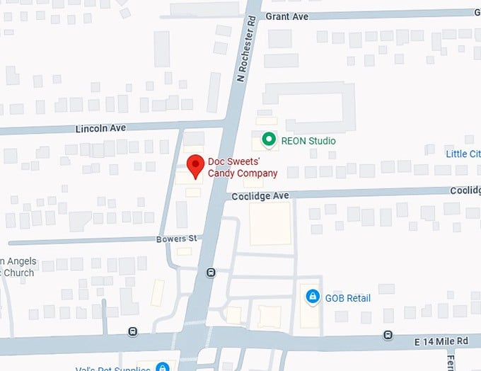 16. doc sweets' candy company, llc map