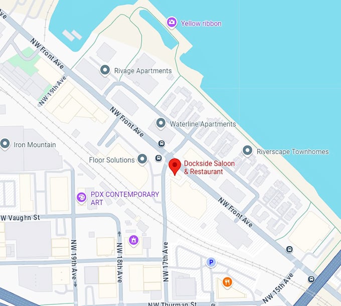 16. dockside saloon & restaurant map