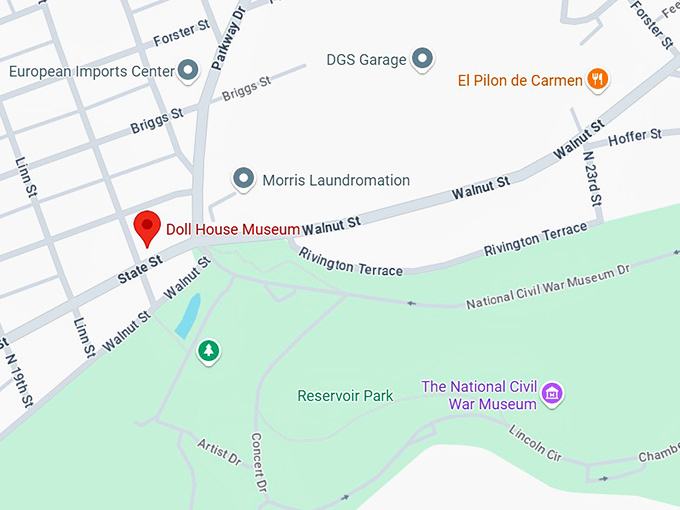 16. doll house museum map