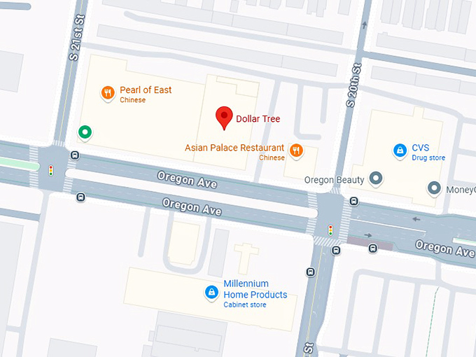 16. dollar tree ( 2027 oregon ave) philadelphia map