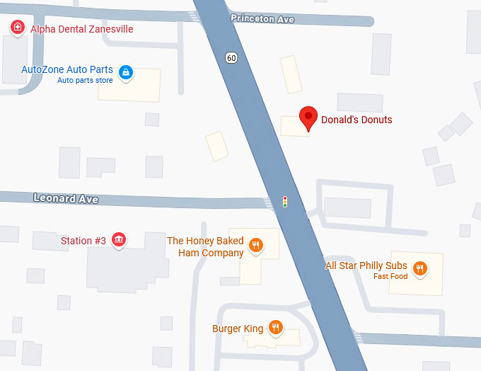 16. donald's donuts map