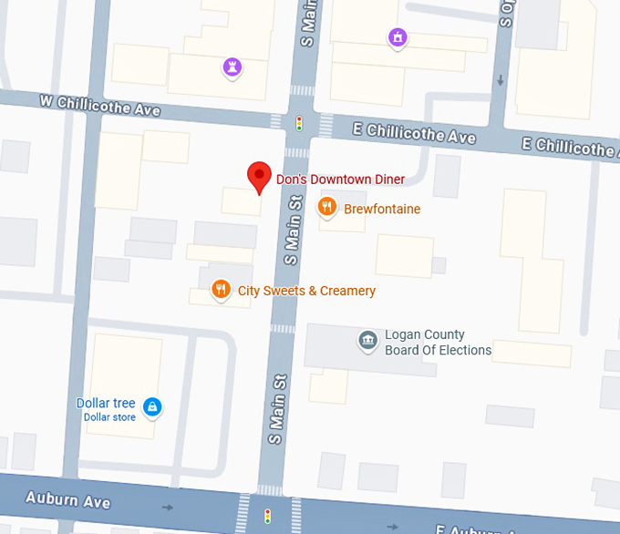 16. don's downtown diner map