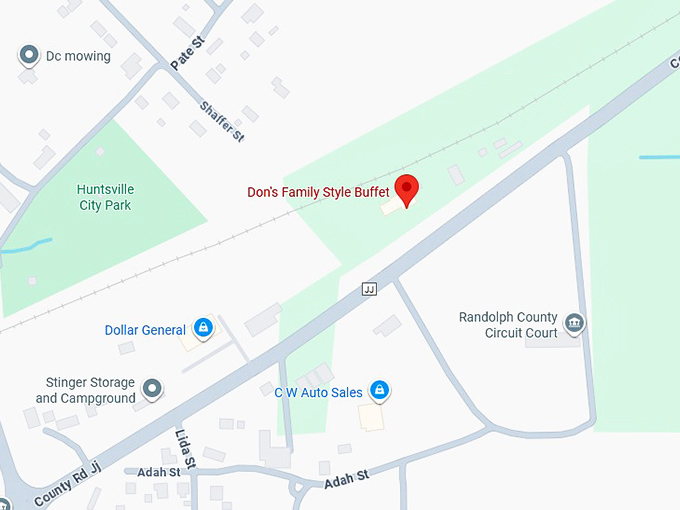 16. don&rsquo;s family style buffet map