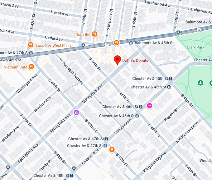 16. dottie's donuts map