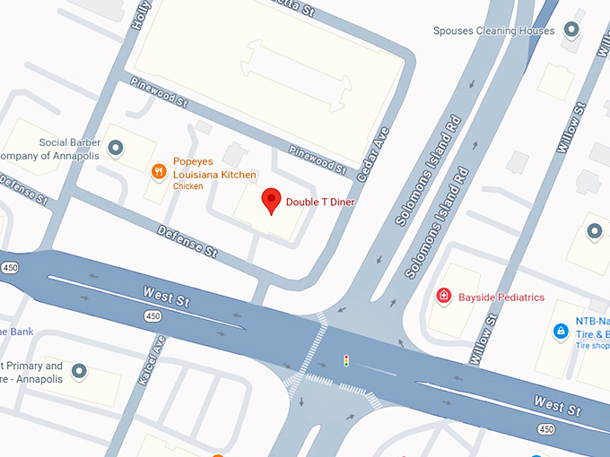 16. double t diner map